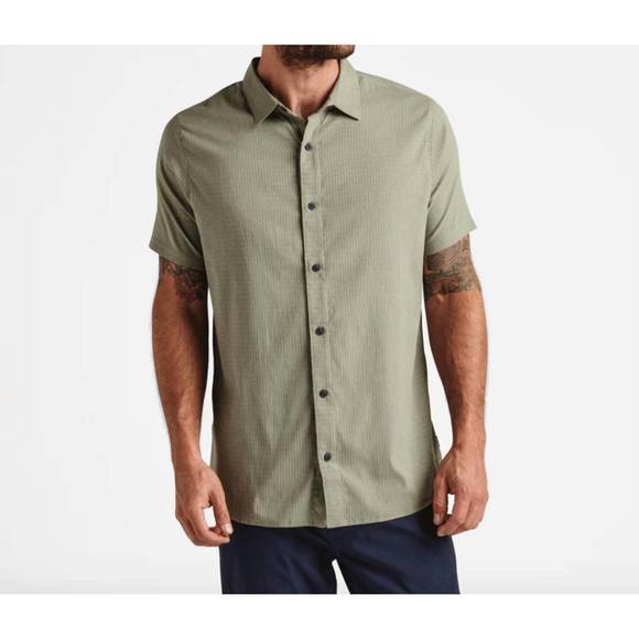Roark | Shirts | New Roark Bless Up Mechanical Stretch Shirt In Sage ...